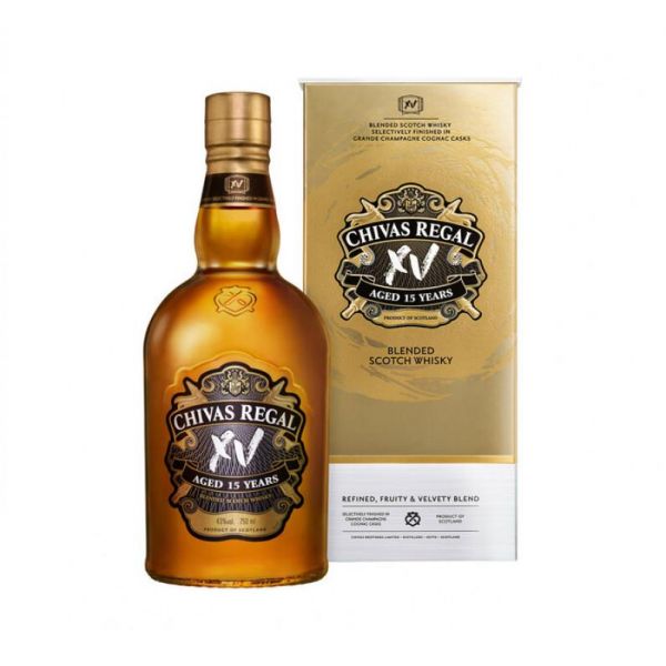 WHISKY CHIVAS REGAL 15 AÑOS 750 ML